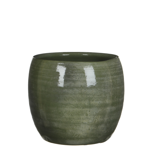 Green Glazed Plant Pot - Culture Trend