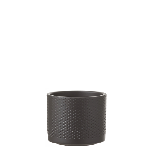 Dark Grey/Black Dimpled Plant Pot - Culture Trend